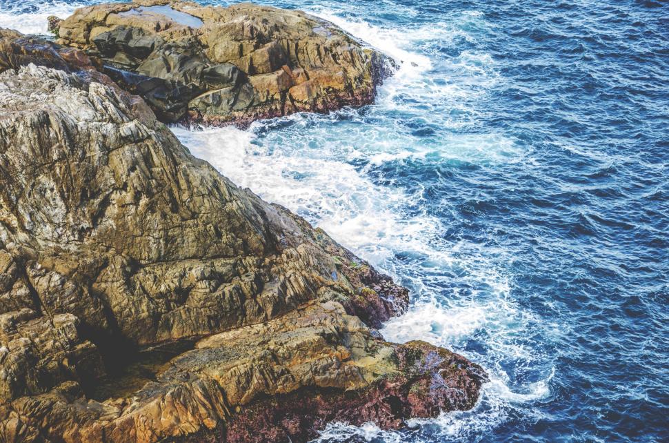 Free Stock Photo of Two Large Rocks Resting on Water Surface | Download ...