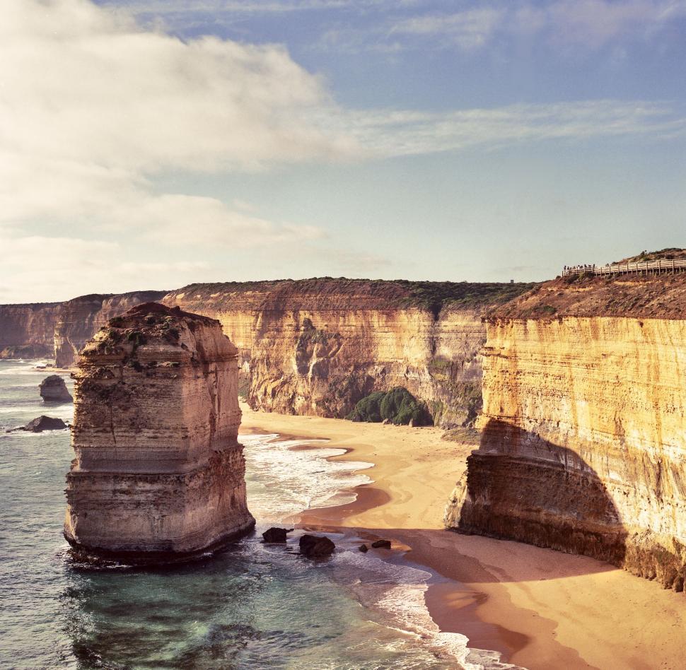 Free Stock Photo of Majestic Rock Formation on Beach Shoreline ...