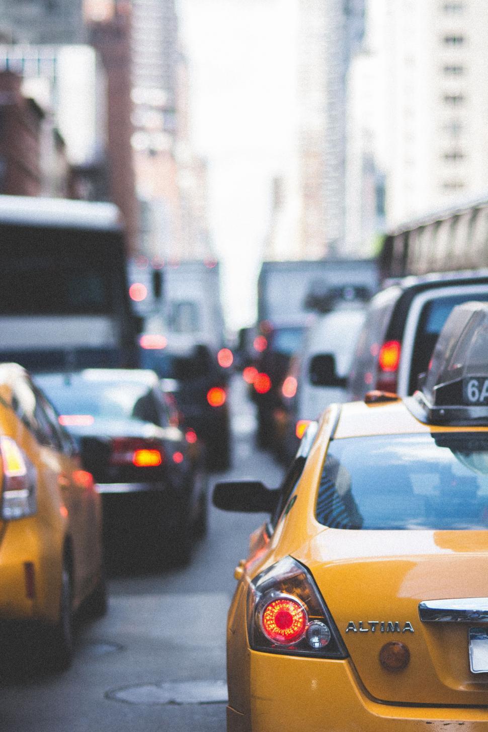 Free Stock Photo of Bustling City Street With Heavy Traffic | Download ...