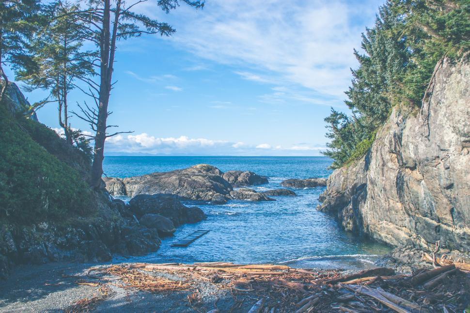 Free Stock Photo of Nature water landscape sea shore beach sky coast ...