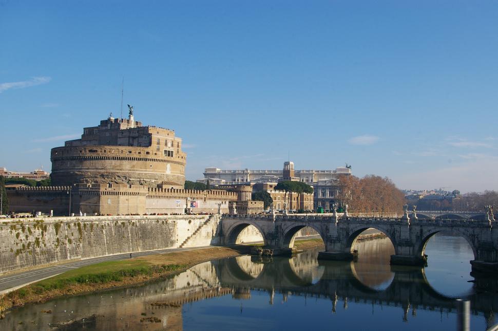 Free Stock Photo of Bridge Over Water With Castle in Background ...