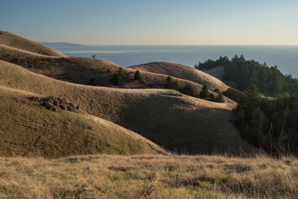 Free Stock Photo of Panoramic View of the Ocean From Hilltop | Download ...