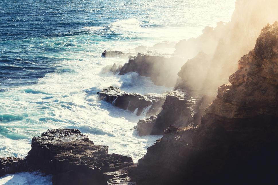 Free Stock Photo of Rocky Cliff Overlooking Body of Water | Download ...
