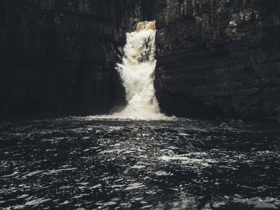 Free Stock Photo of Majestic Waterfall Cascading Down Rocks | Download ...