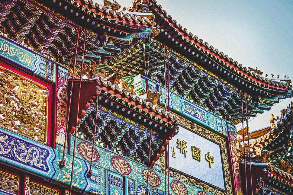 Free Stock Photo of Tall Building With Colorful Decorations | Download ...