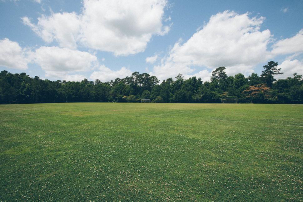 Free Stock Photo of Soccer Field With Goal and Trees | Download Free ...
