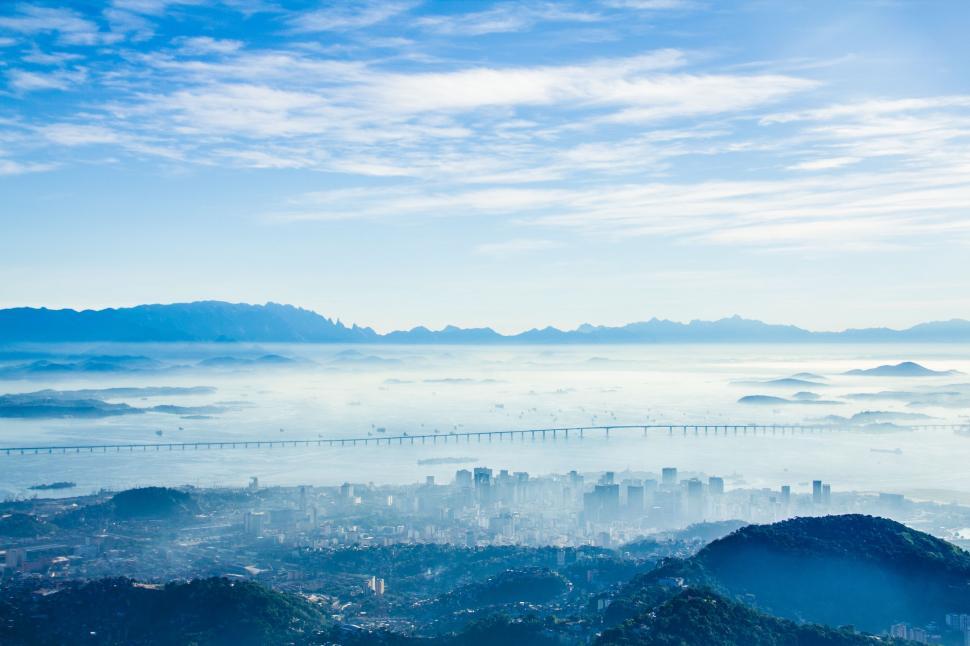 Free Stock Photo of A Panoramic View of a City From Above | Download ...