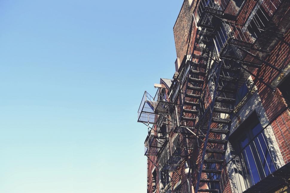 Free Stock Photo of Fire Escape on the Side of a Building | Download ...