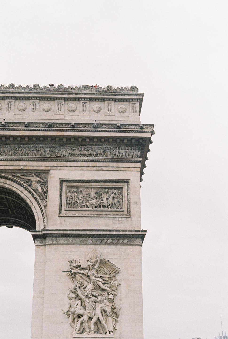 Free Stock Photo of Black and White Photo of the Arc of Triumph ...