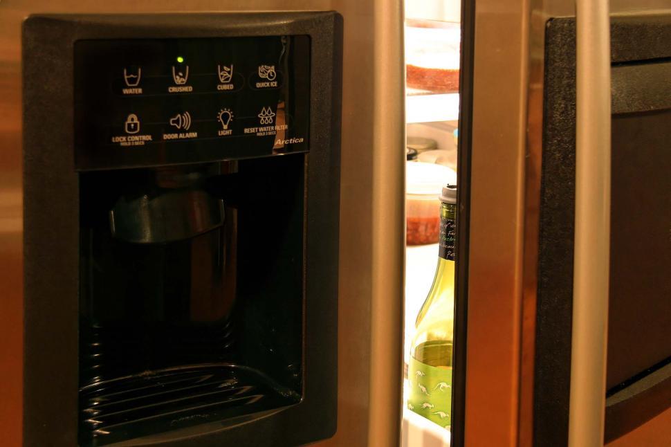 Free Stock Photo of Coffee Maker Inside Refrigerator Close Up ...