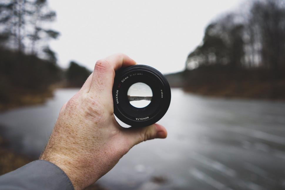 Free Stock Photo of Person Holding Camera Lens | Download Free Images ...