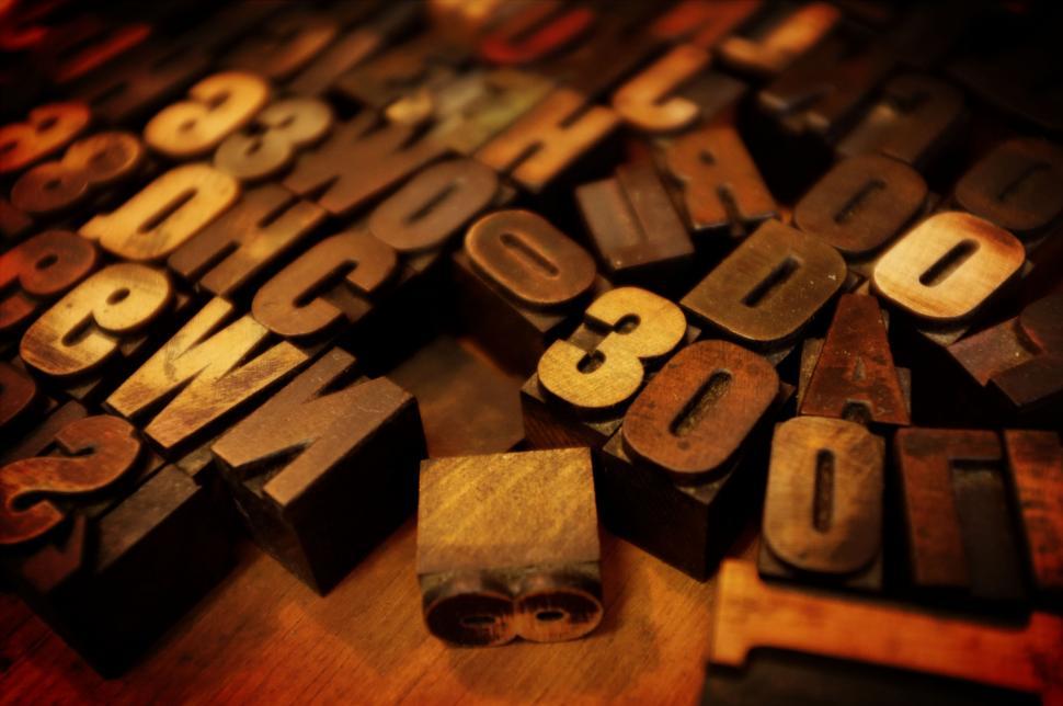 Free Stock Photo of Wooden Table Covered With Various Letters ...