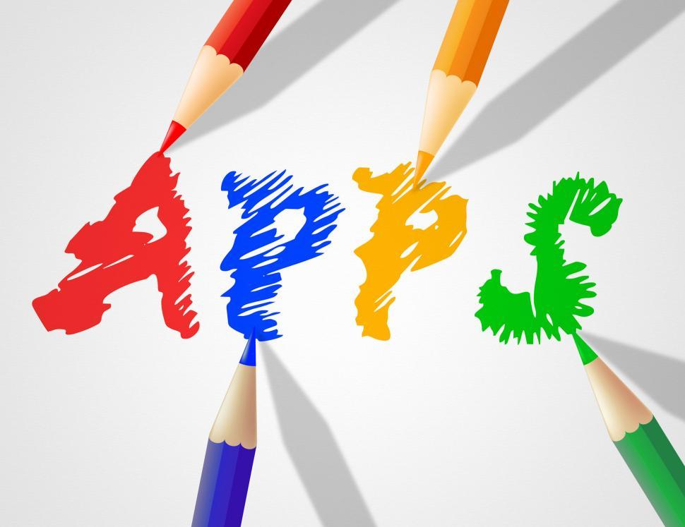 Free Stock Photo of Kids Apps Shows Application Software And ...