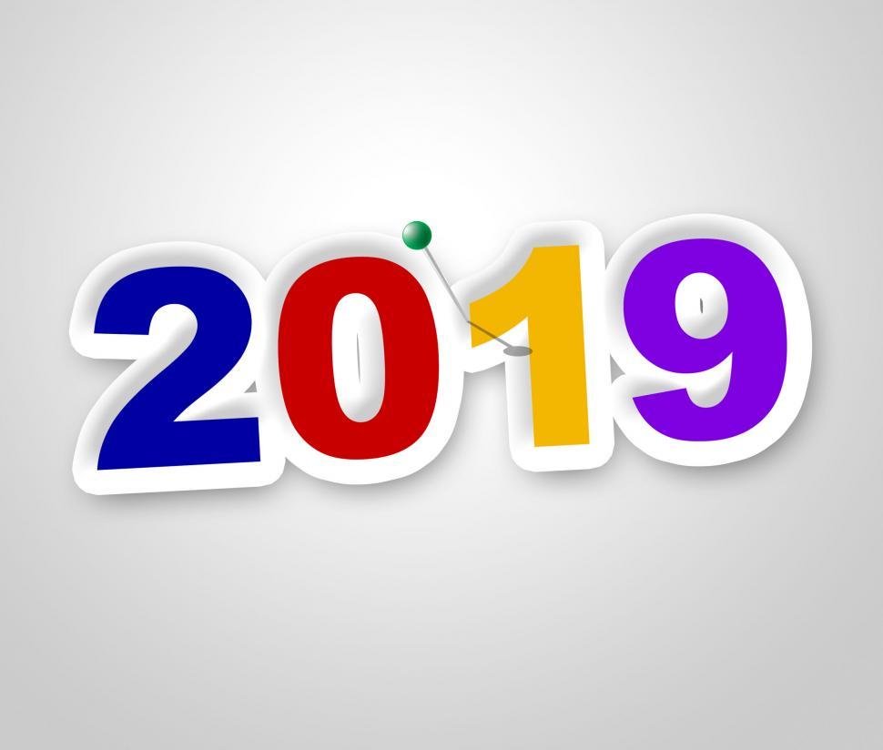 Free Stock Photo of New Year Represents Two Thousand Nineteen And ...