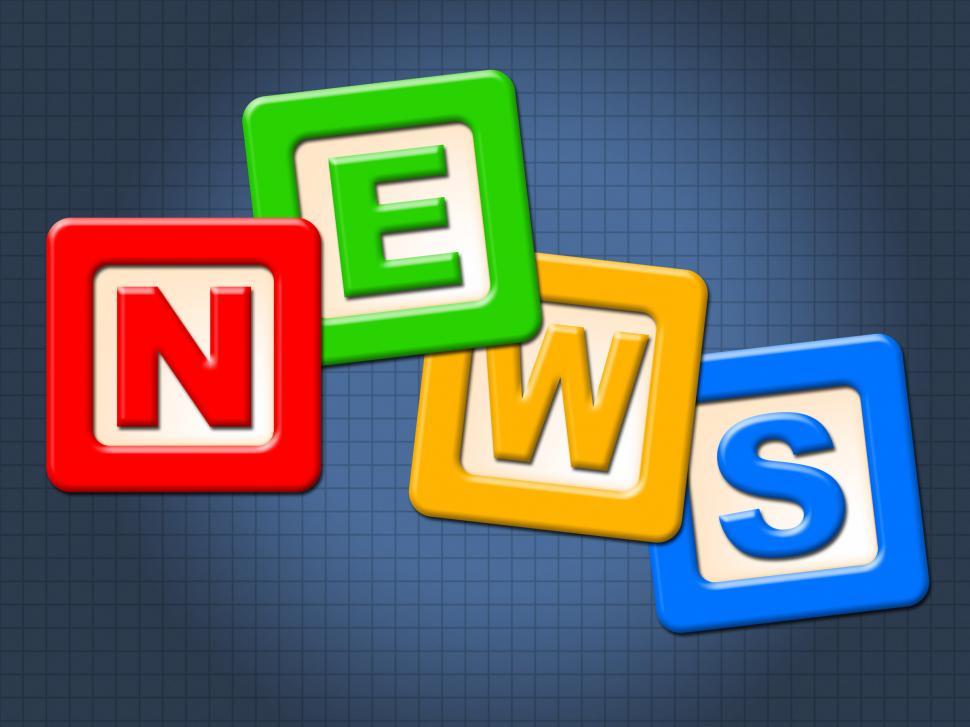 Free Stock Photo of News Kids Blocks Indicates Social Media And Article ...