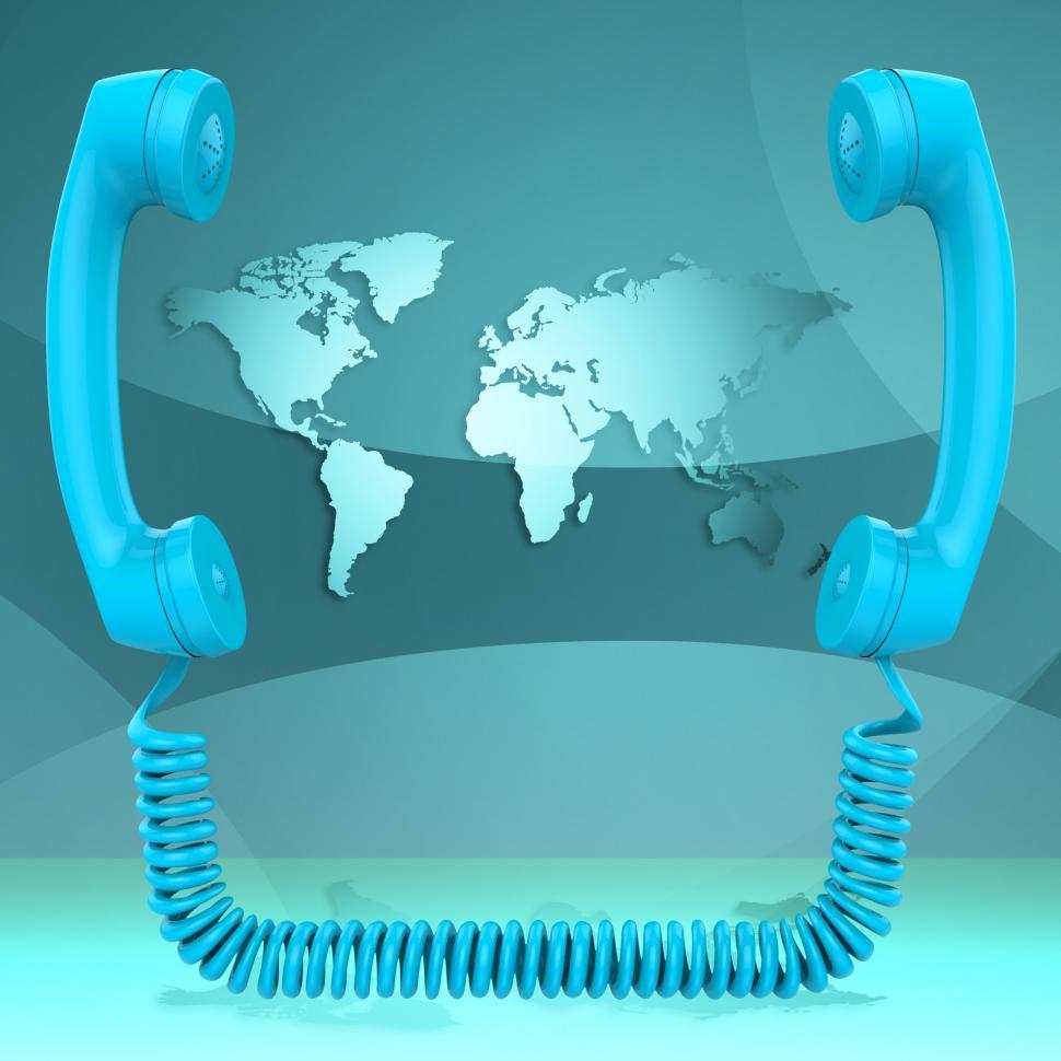 Free Stock Photo of International Call Represents Globalisation Chat ...