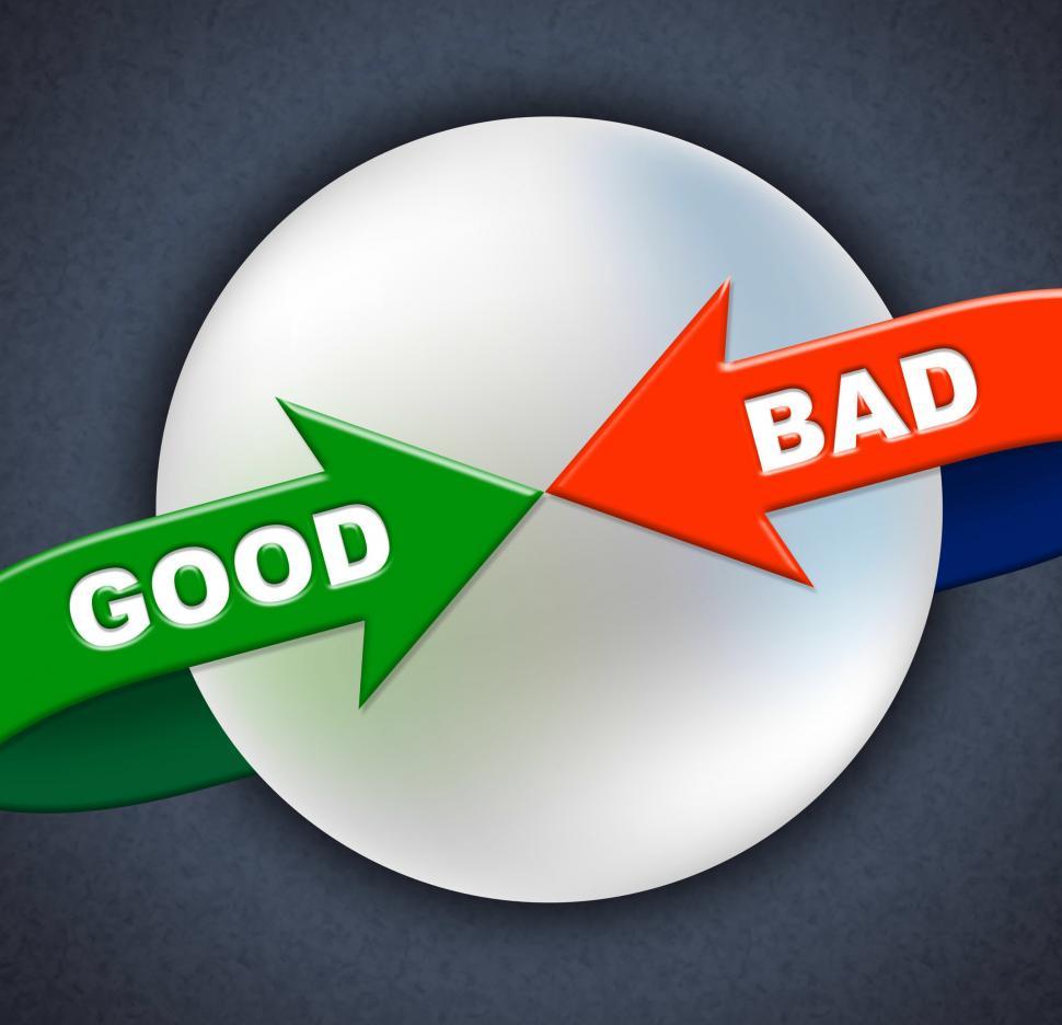 Free Stock Photo of Good Bad Arrows Shows First Rate And Amateurish ...