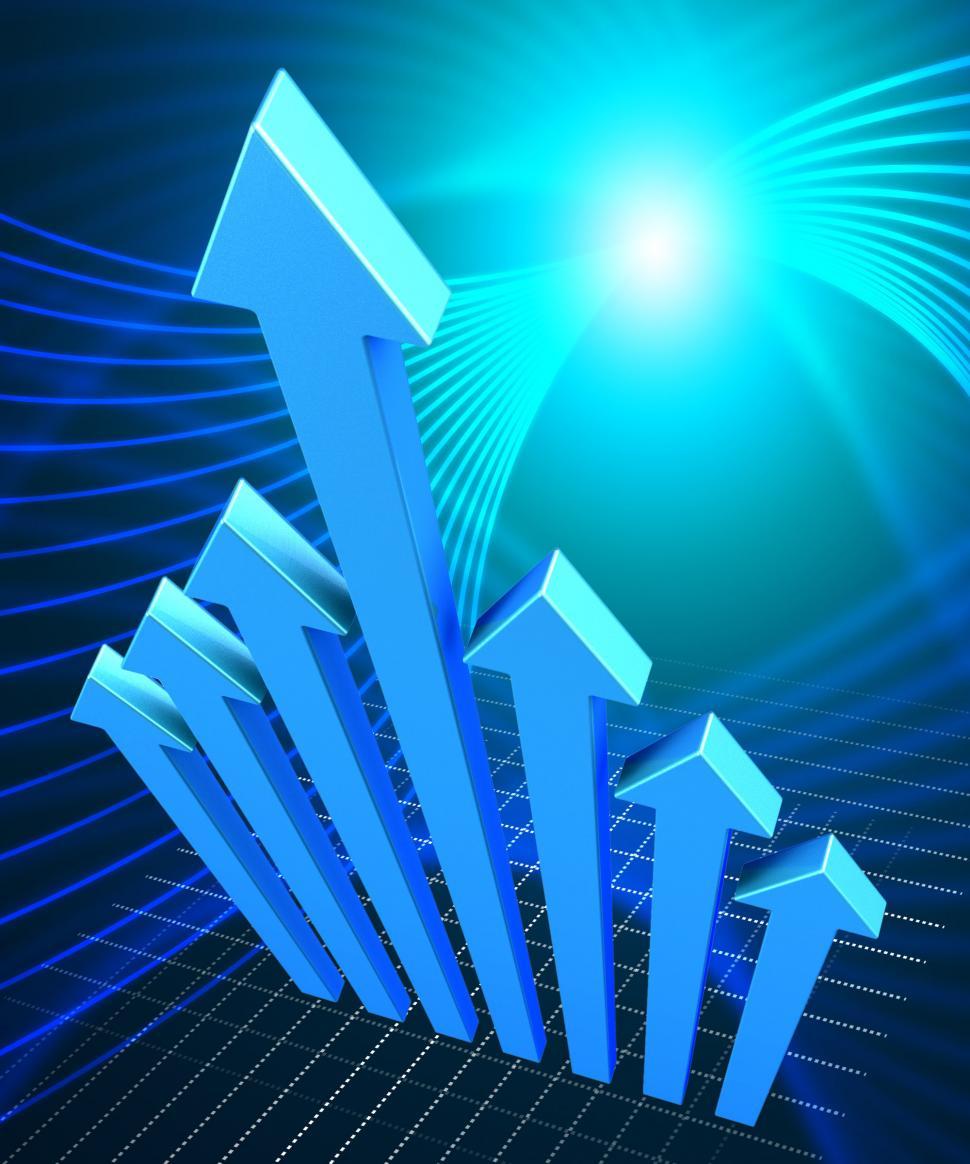 Free Stock Photo of Arrows Going Up Shows Success Increase And ...