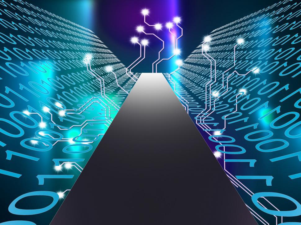 Free Stock Photo of Digital Path Represents Hi Tech And Computer ...