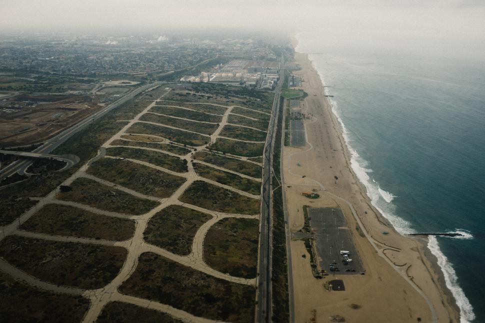 Free Stock Photo of Aerial View of a Large Body of Water | Download ...