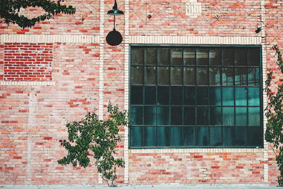 Free Stock Photo of Red Brick Building With Green Window | Download ...