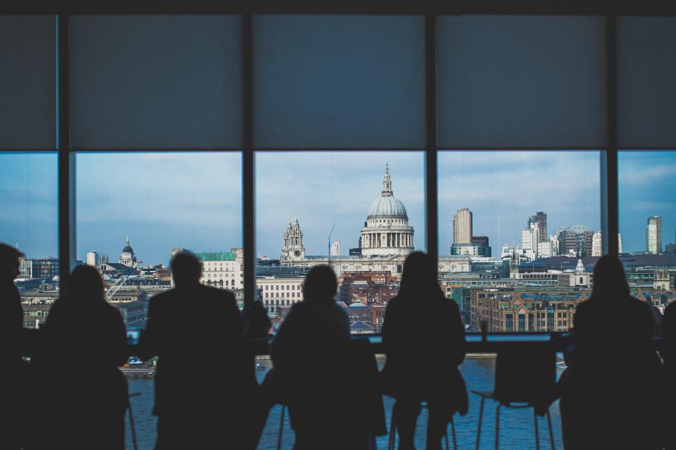 Free Stock Photo of Group of People Standing in Front of Window ...