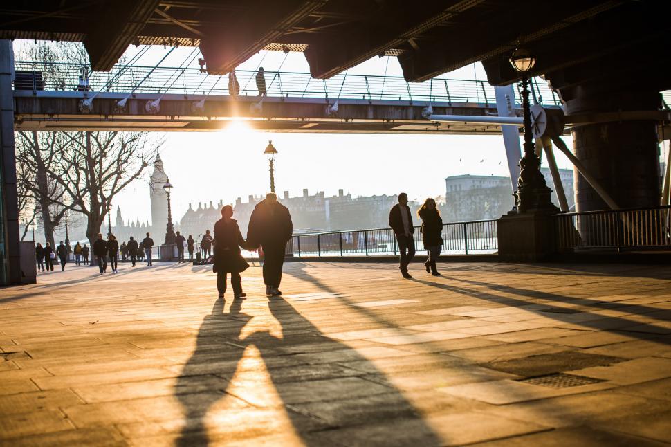 Free Stock Photo of Group of People Walking Under Bridge | Download ...