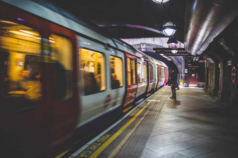 Free Stock Photo of Train Pulling Into Train Station Next to Platform ...