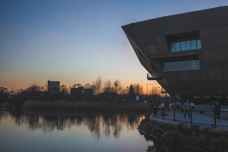 Free Stock Photo of Building Overlooking a Body of Water | Download ...