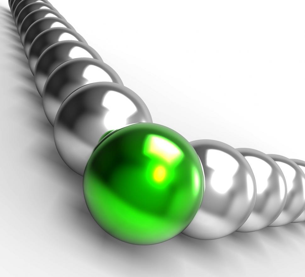 Free Stock Photo of Leading Metallic Balls Showing Leadership ...