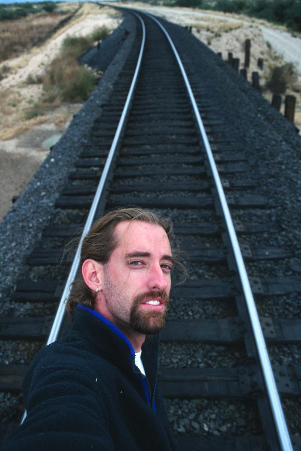 Free Stock Photo of Man on tracks | Download Free Images and Free ...