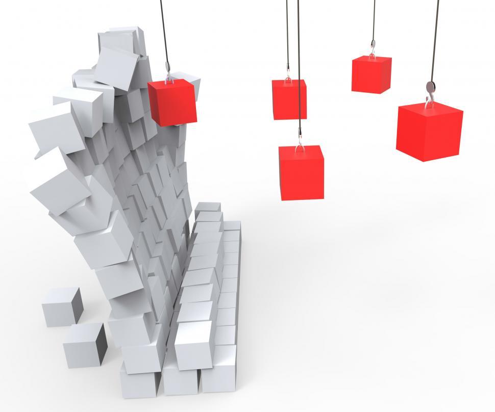 Free Stock Photo of Wall Demolition Shows Impact And Destruction ...