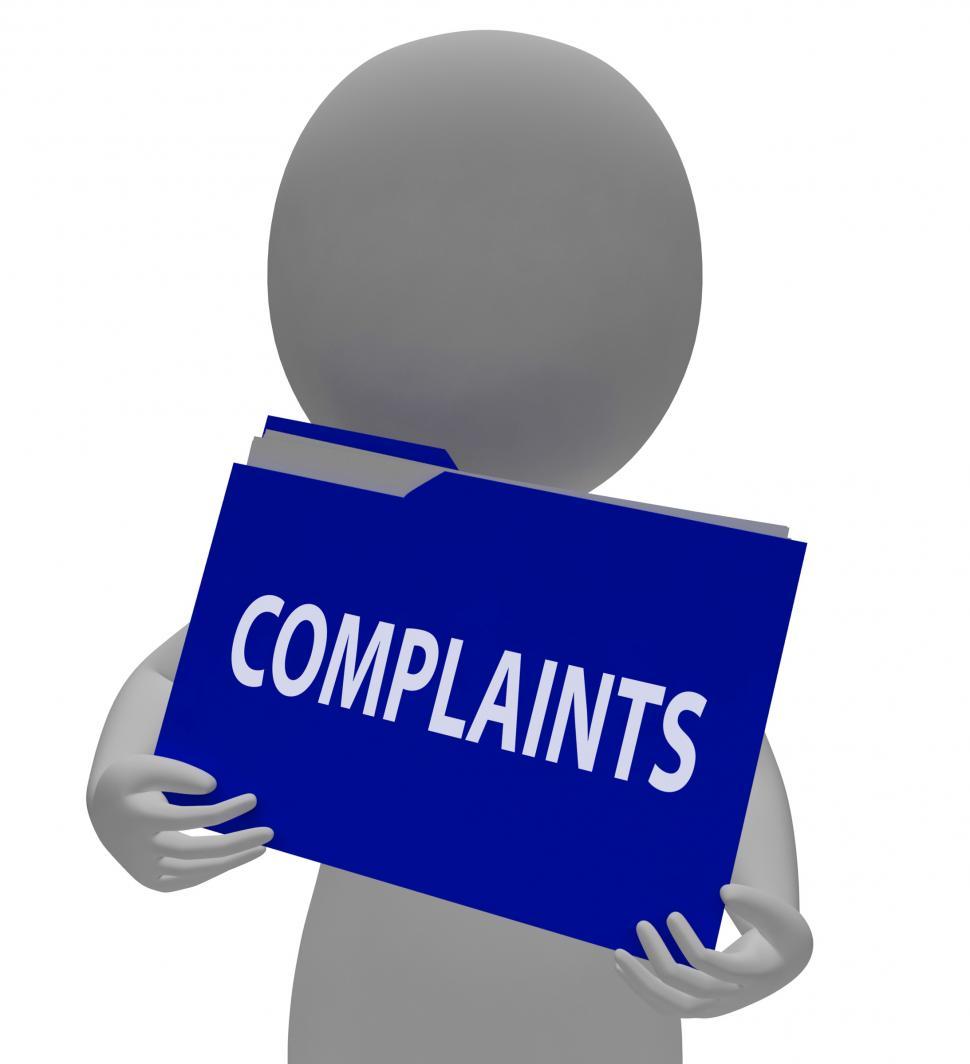Free Stock Photo of Complaints Folder Means Dissatisfied File 3d ...