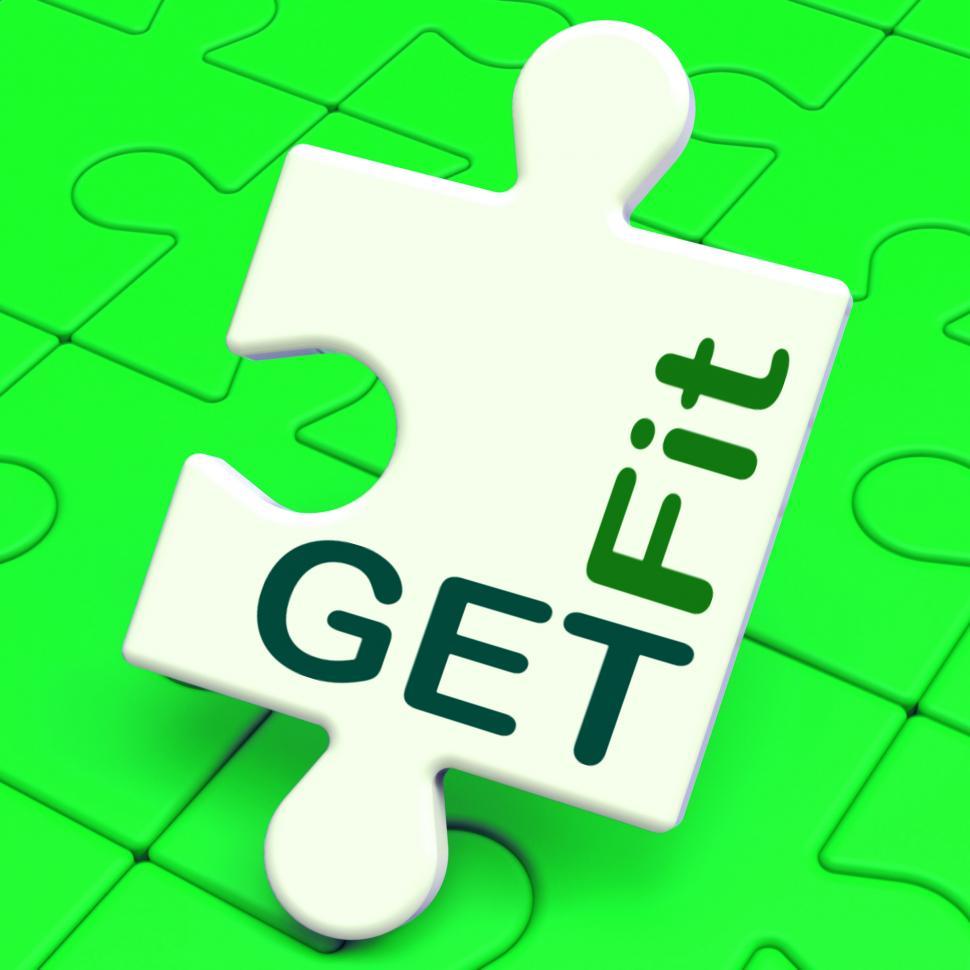 Free Stock Photo of Get Fit Puzzle Shows Working Out Or Fitness ...