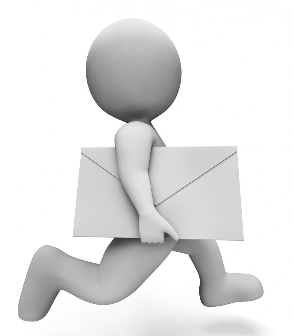 Free Stock Photo of Deliver Character Indicates Fast Delivery And ...