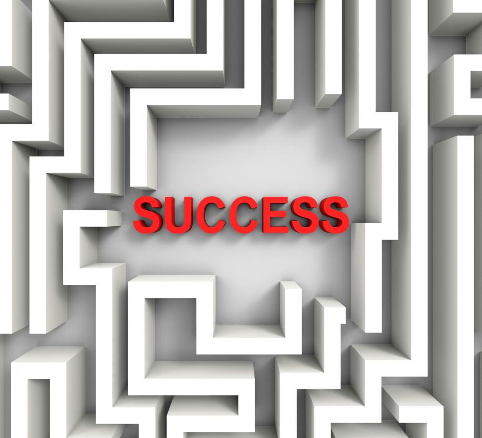Free Stock Photo of Success In Maze Showing Puzzle Achievement ...