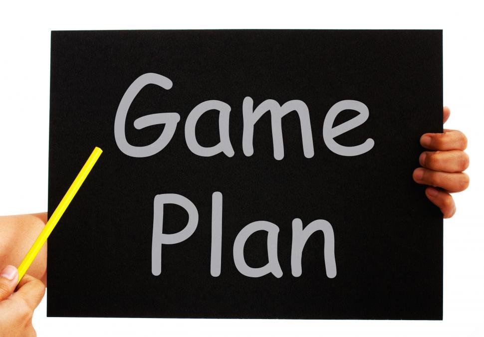 Free Stock Photo of Game Plan Blackboard Means Strategies And Tactics ...