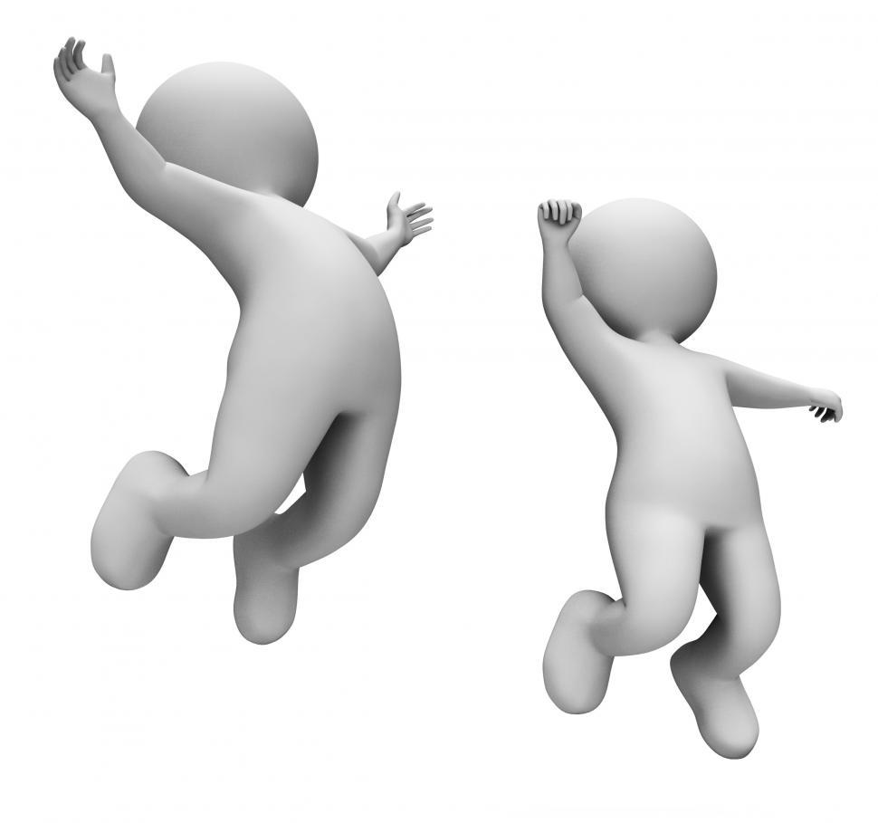 Free Stock Photo of Characters Celebrate Represents Illustration Render ...