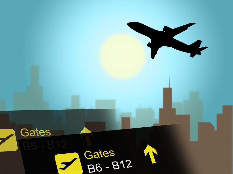 Free Stock Photo of Vacation Flight Indicates Airline Travel And ...