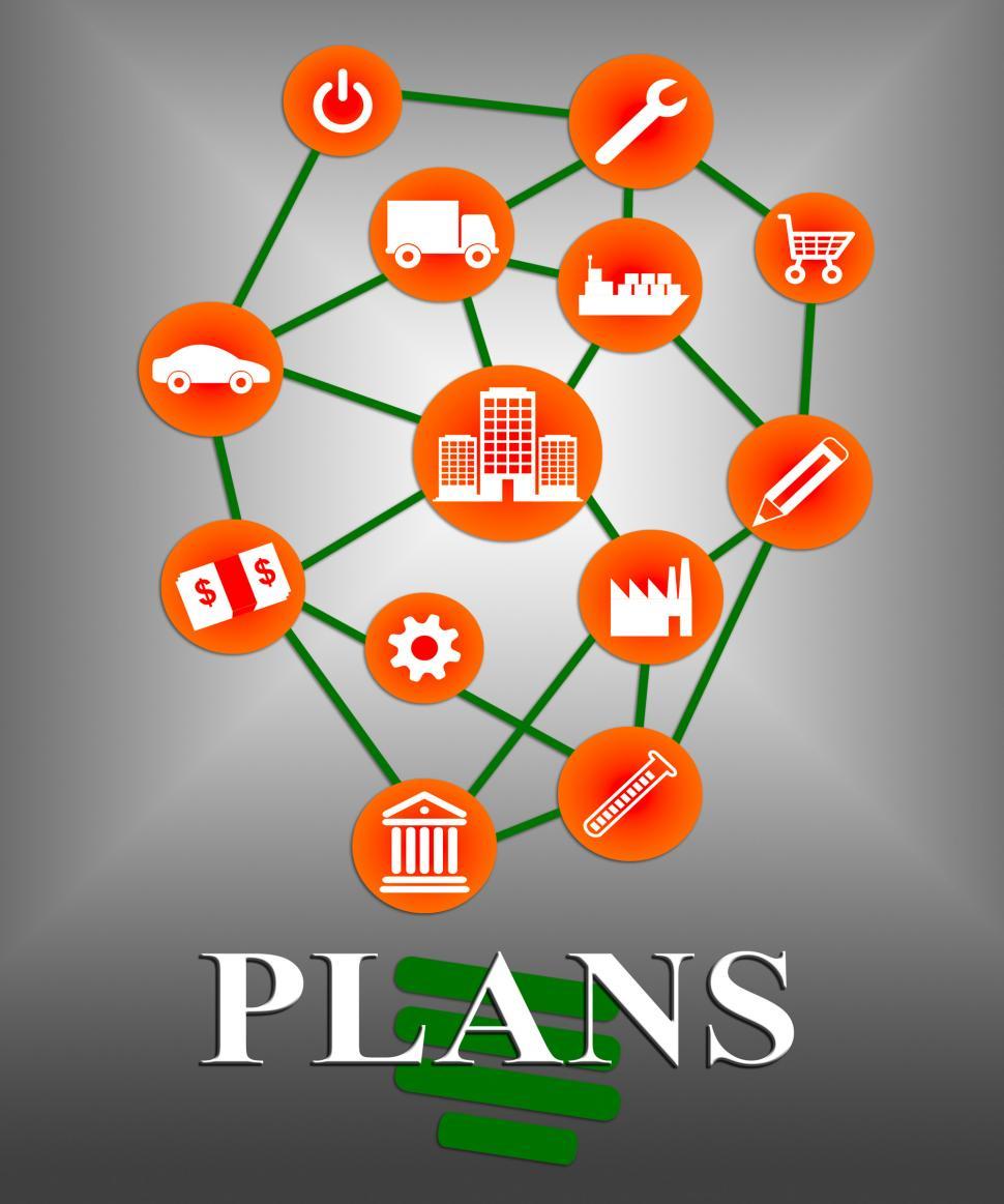 Free Stock Photo of Plans Icons Shows Symbol Objective And Aspire ...