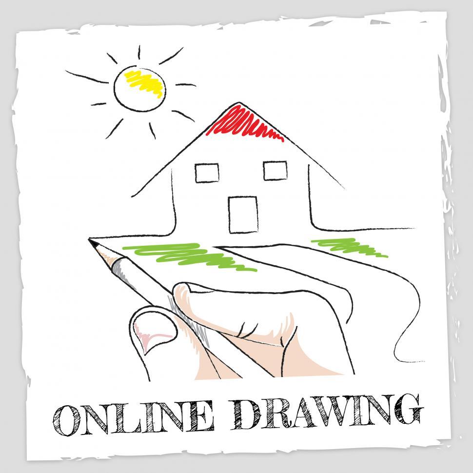 Free Stock Photo of Online Drawing Represents Web Site And Www ...