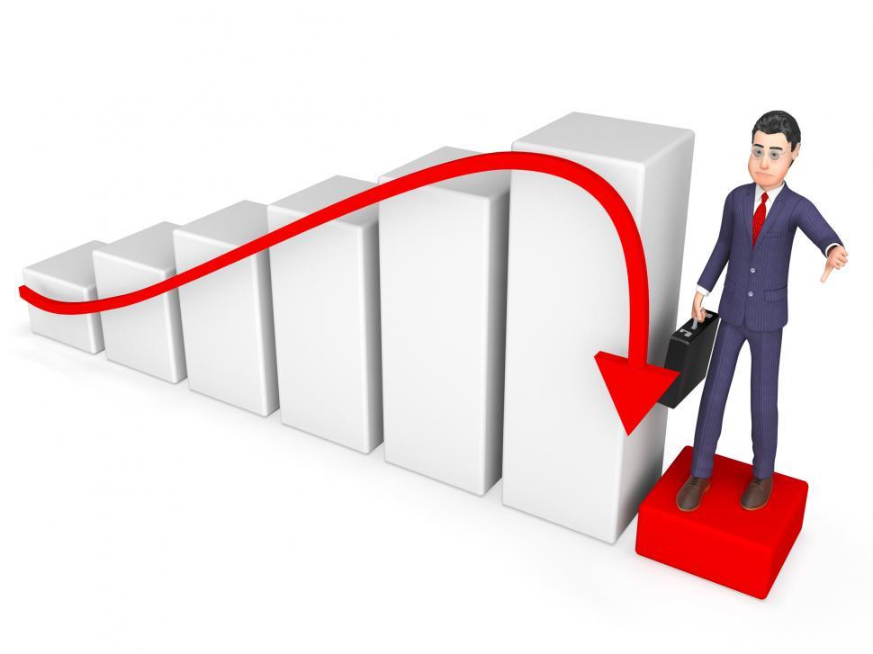 Free Stock Photo of Graph Businessman Indicates Lack Of Success And ...