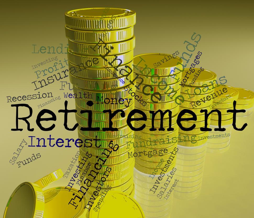 Free Stock Photo of Retirement Word Shows Finish Work And Pensioner ...