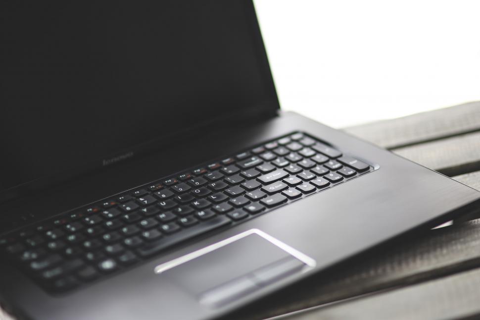 Free Stock Photo of Laptop Computer on Wooden Table | Download Free ...