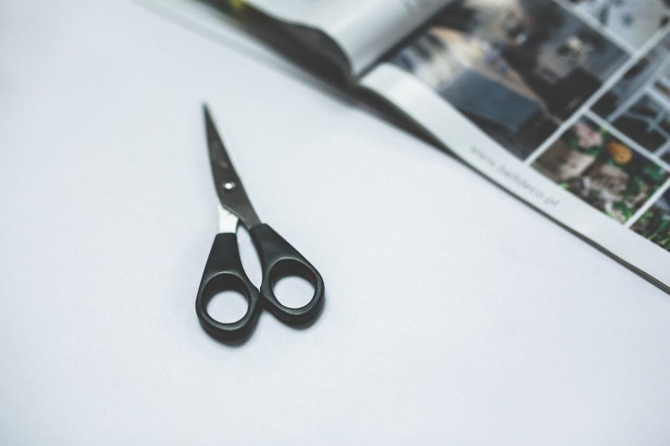Free Stock Photo of A Pair of Scissors on a Table | Download Free ...