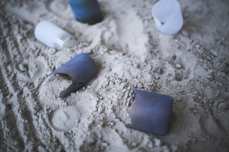 Free Stock Photo of Bottle Littering Sand beach bottles broken glass ...