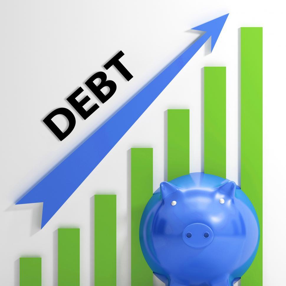 Free Stock Photo of Debt Graph Shows Bills Deficit And Borrowing ...
