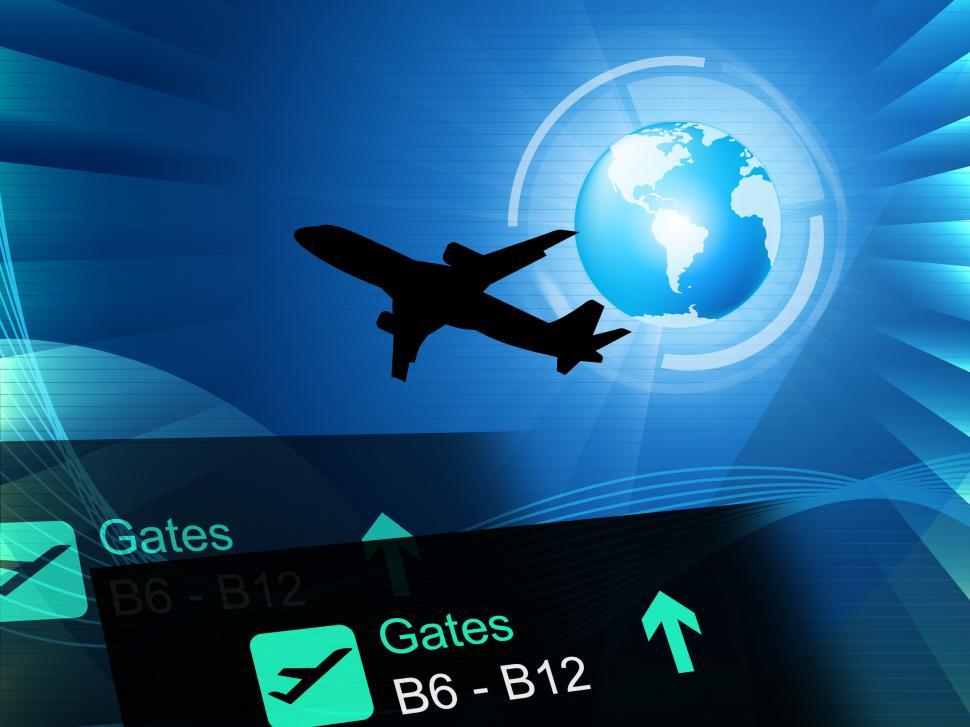 Free Stock Photo of World Flight Represents Global Journey And Airplane ...