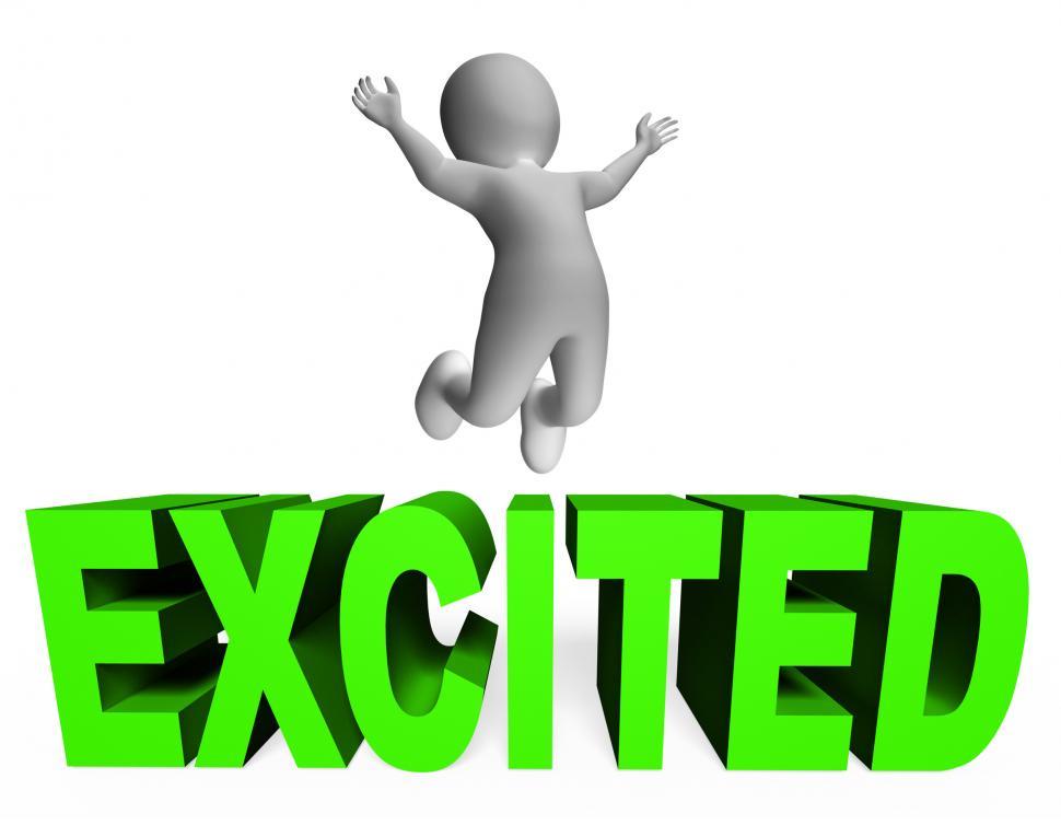 Free Stock Photo of Excited Character Indicates Thrilling And Fun 3d ...