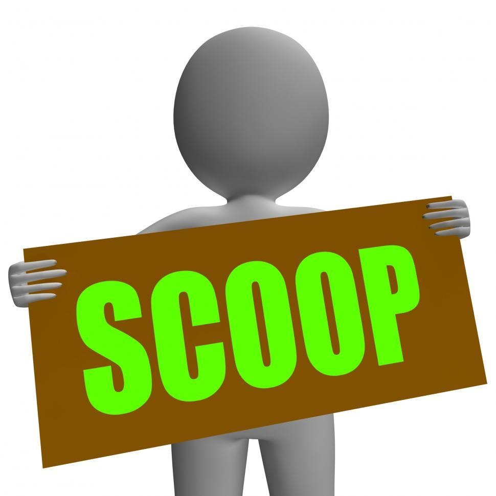 Free Stock Photo of Scoop Sign Character Means Gossipmonger Or Intimate ...